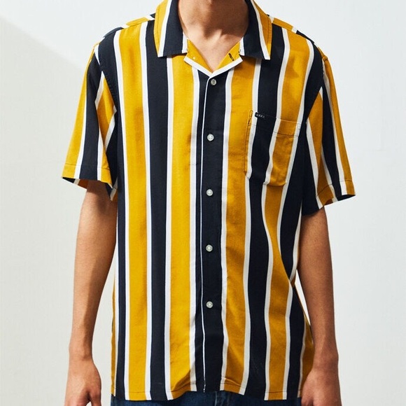 Obey | Shirts | Obey Sutter Striped Shirt | Poshmark